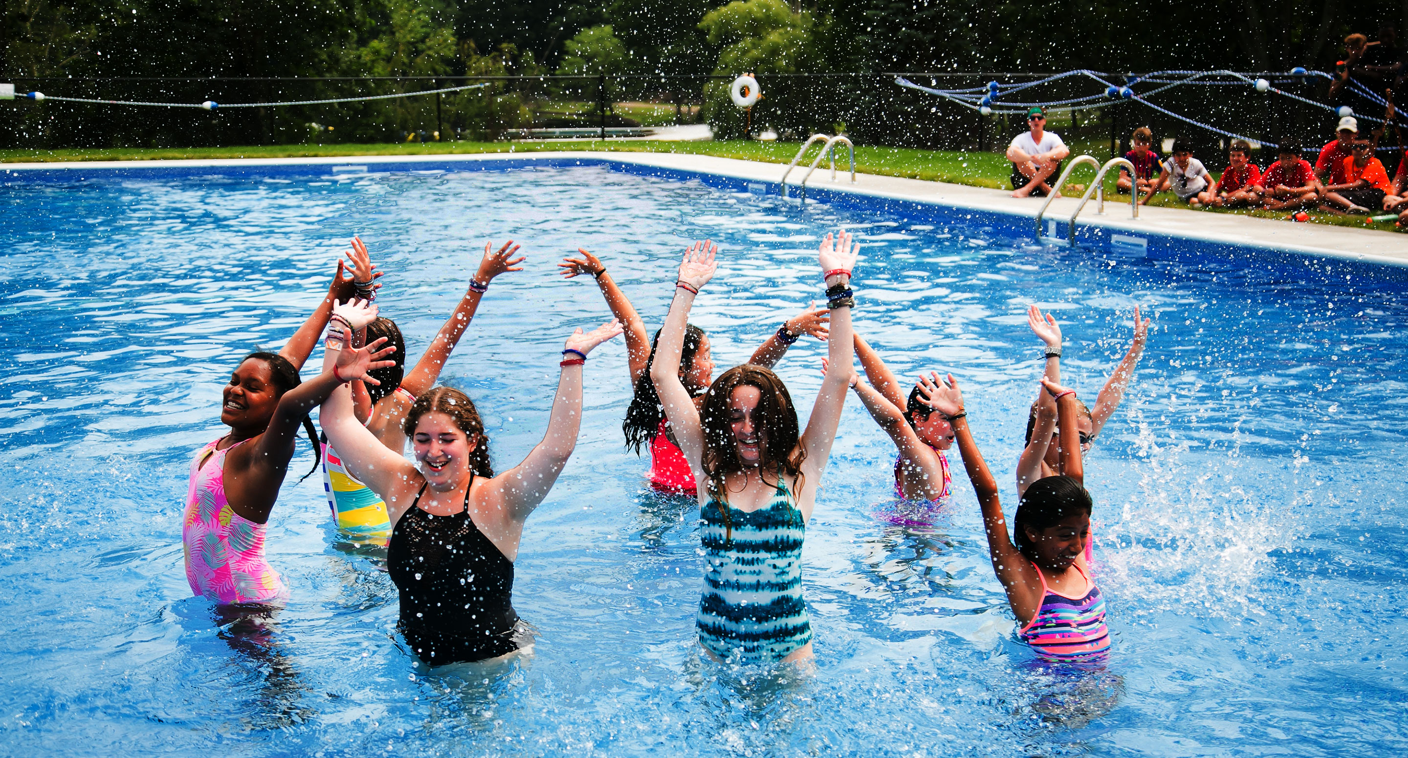 Home-Slide-Pool-Girls-Blue - Pocono Springs